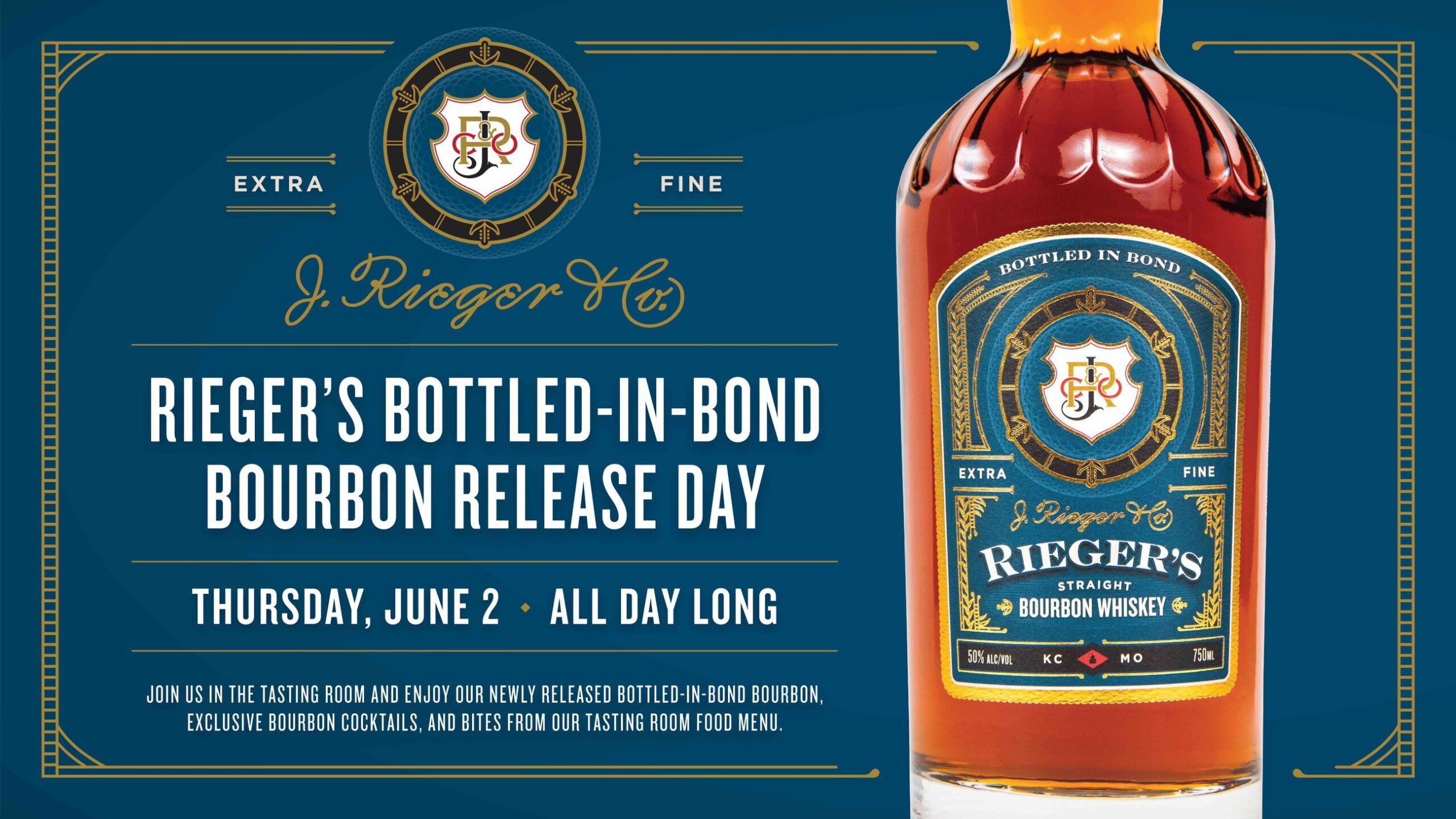 J. Rieger & Co. Unveils Rieger's Bottled in Bond Bourbon