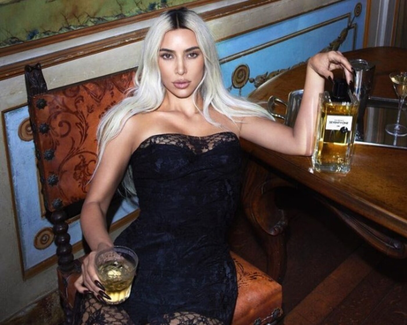 Only Months After Her Return to Booze, Kim Kardashian Stars in Sensual ...