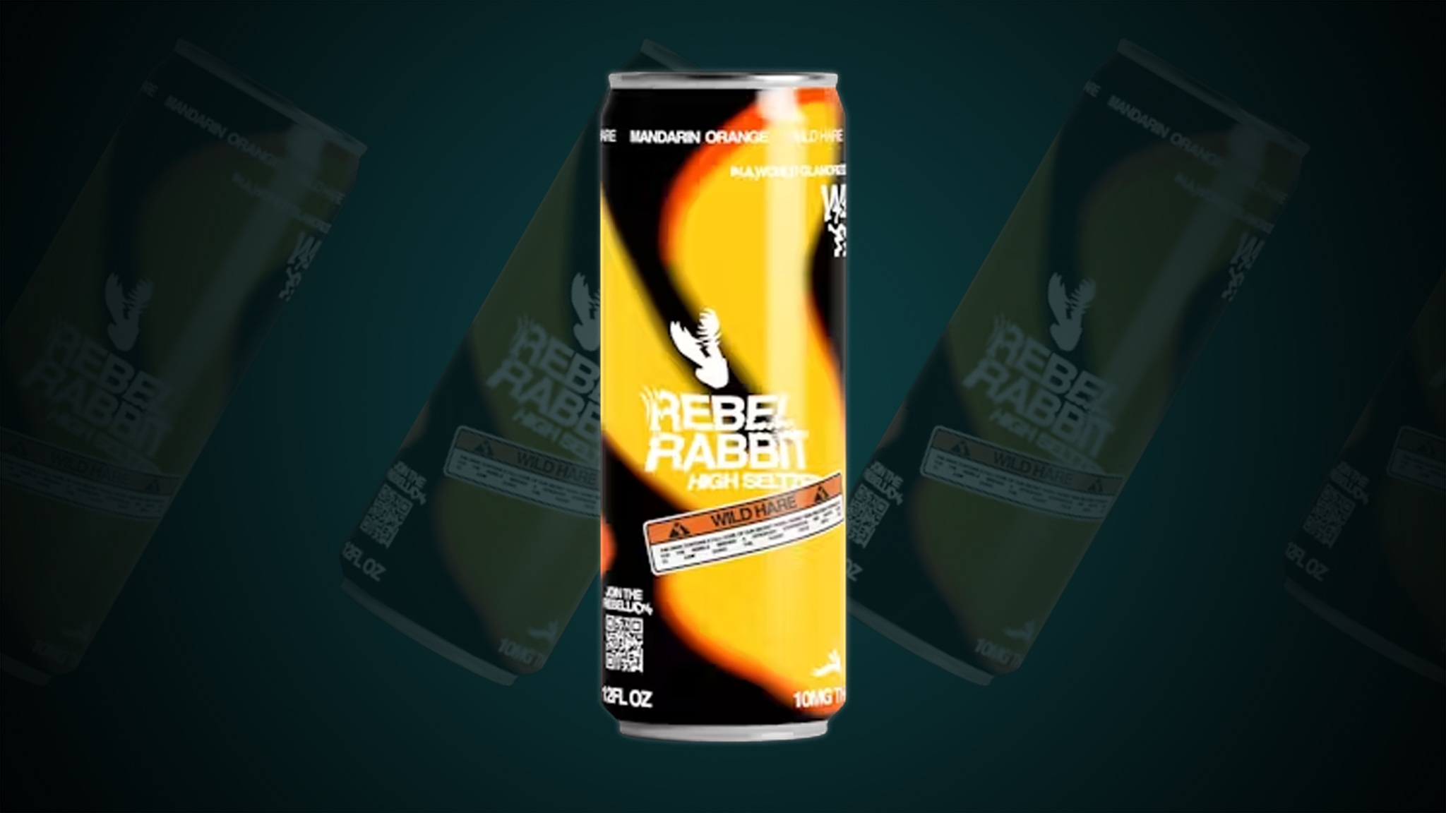 Rebel Rabbit High Seltzer Mandarin Orange 10mg THC | The Daily Pour