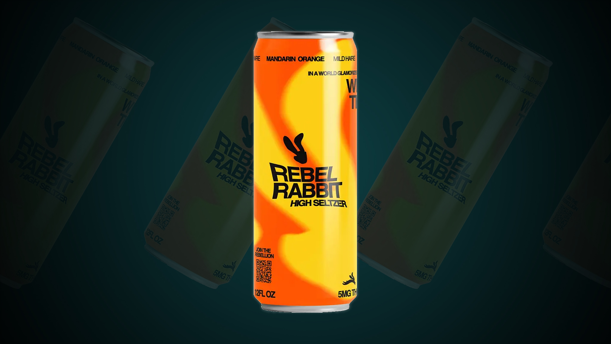 Rebel Rabbit High Seltzer Mandarin Orange 5mg THC | The Daily Pour