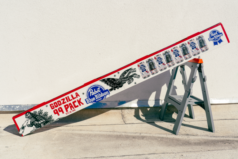 Pabst Blue Ribbon Unveils 99-Can Godzilla Beer Pack